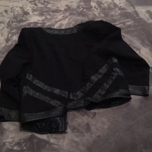 bebe | Jackets & Coats | Bebe Leather Zip Up | Poshmark